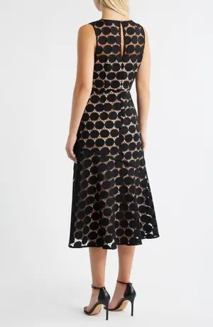 Sam Edelman Polka Dot Lace Midi Dress