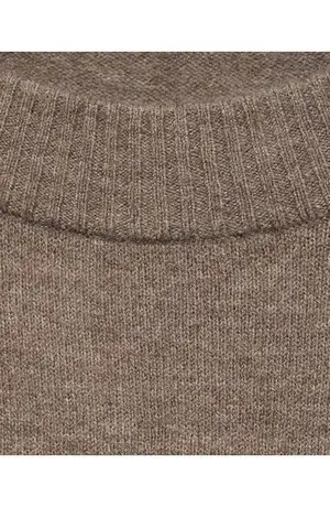 Mango Oversized Crewneck Sweater - Medium Brown