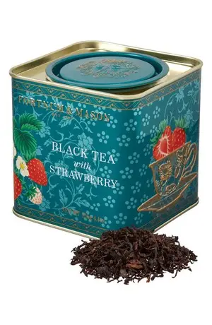 FORTNUM & MASON Black Tea With Loose Leaf Caddy - Strawberry