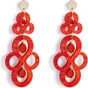 TOOLALLY Batik Dangle Earrings