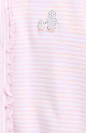 KISSY KISSY Pima Cotton Ruffle Footie
