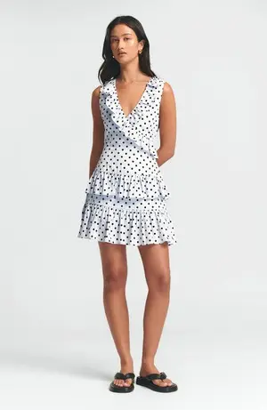 ST MRLO Jada Mini Dress - Blue Base Spot