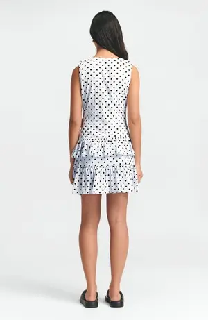ST MRLO Jada Mini Dress - Blue Base Spot