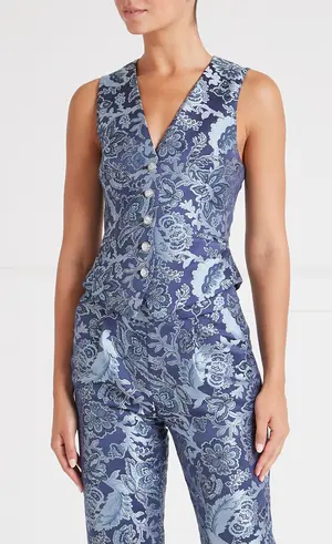 TEMPERLEY LONDON Francis Suit Vest - Navy