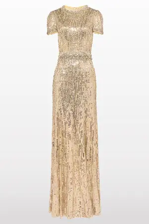 Jenny Packham Celeste Maxi Dress - Pebble