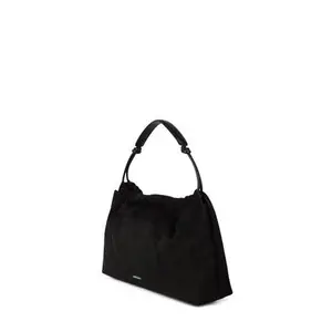 LAMBERT Laravegan Suede Shoulder Bag - Black