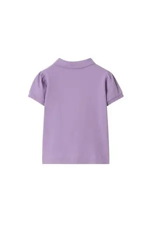 Burberry Cotton Piqué Polo Shirt - Lilac Purple