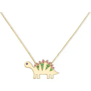 CAMPBELL + CHARLOTTE Juju Dino Charm Necklace - Gold