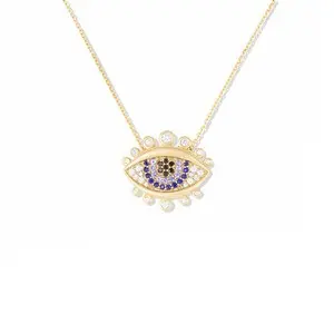 CAMPBELL + CHARLOTTE Juju Evil Eye Charm Necklace - Gold