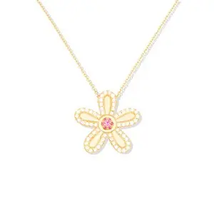 CAMPBELL + CHARLOTTE Juju Flower Charm Pendant Necklace - Gold