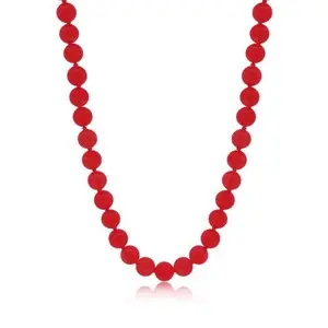THE LOVERY FINE JEWELRY Knotted Bead Necklace - Carnelian