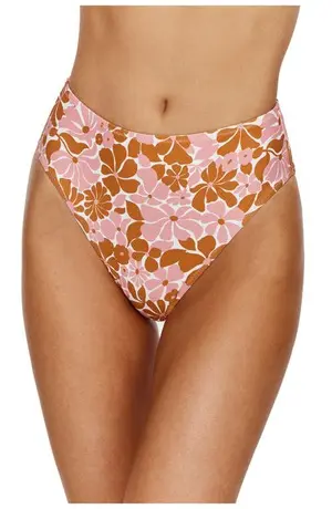GOTTEX Summer Memories High Waist Bikini Bottom - Pink-brown