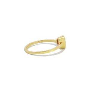 THE LOVERY 14k Yellow Gold Bezel Ring - Amethyst