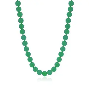 THE LOVERY FINE JEWELRY Knotted Bead Necklace - Green Onyx