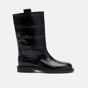 MARC NOLAN Blair Mid-calf Riding Boots - Black