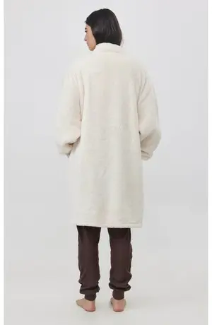 GOTTEX BEACH LIFE Cloud Fleece Open-front Cardigan - Ivory