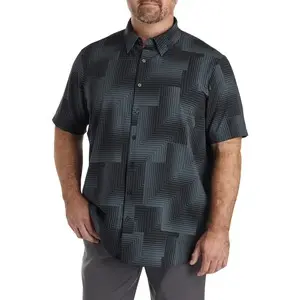 Perry Ellis Big & Tall Multi Patterned Performance Sport Shirt