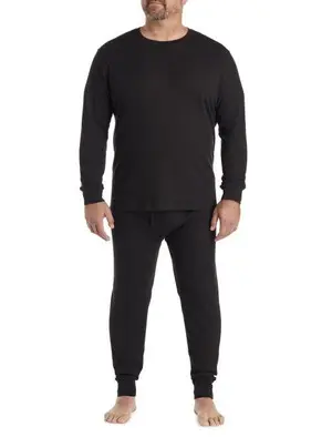 HARBOR BAY BY DXL Big & Tall Performance Waffle-knit Thermal Bottoms