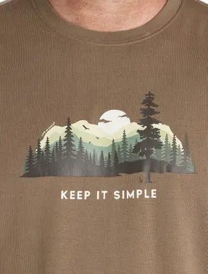 LIFE IS GOOD Big & Tall Keep It Simple Landscape Graphic Tee
