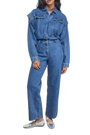 WAREHOUSE Tony Denim Jumpsuit