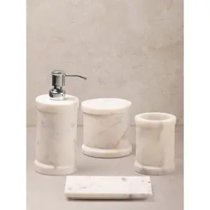 GAURI KOHLI Duval Marble Bath Accessories - Ivory