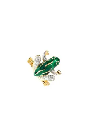 SUSAN CAPLAN 1980s Attwood & Sawyer Brooch - Frog
