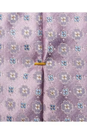 Eton Floral Jacquard Silk Standard Neck Tie