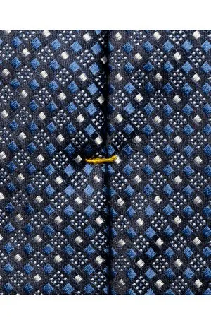 Eton Neat Geometric Pattern Silk Tie