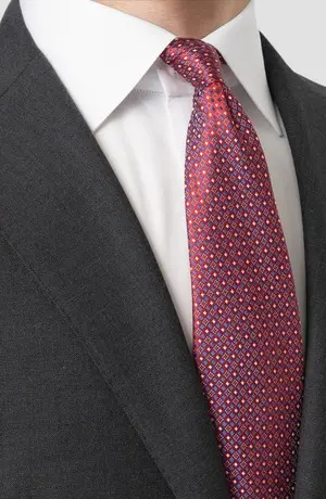 Eton Geometric Pattern Standard Neck Tie