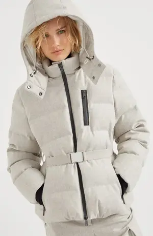 Brunello Cucinelli Mountain Down Jacket - Light Grey