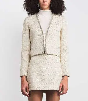 Alice + Olivia Kidman Tweed Blazer