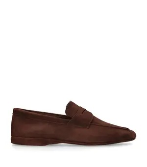 Santoni Trimmed Loafers For Men
