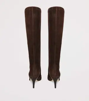 Paris Texas Suede Stiletto Heeled Boots 60 - Brown