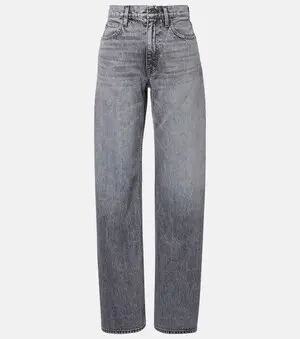 SLVRLAKE Cassie High-rise Wide-leg Jeans - Grey