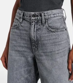 SLVRLAKE Cassie High-rise Wide-leg Jeans - Grey