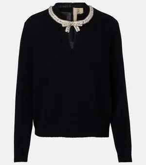 Valentino Garavani Virgin Wool Sequined Sweater