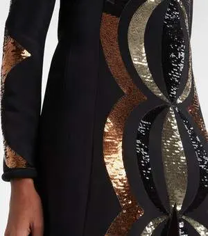 Emilio Pucci Sequined Open-back Gown