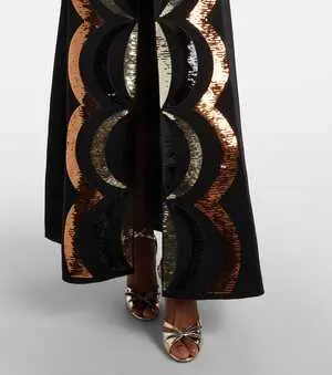 Emilio Pucci Sequined Open-back Gown