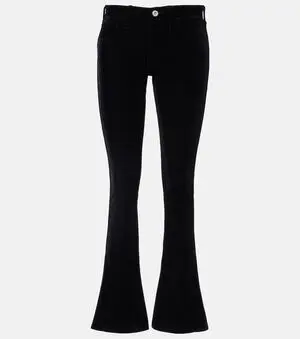 Junya Watanabe High-rise Flared Trousers - Black
