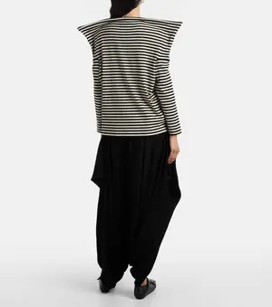 Junya Watanabe High-rise Tapered Wool Pants
