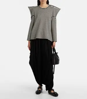 Junya Watanabe High-rise Tapered Wool Pants