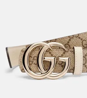 Gucci Gg Marmont Reversible Leather Belt - Beige