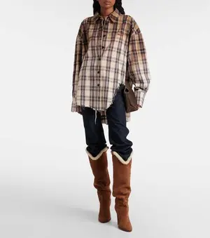 Paris Texas Lavinia 100 Suede Over-the-knee Boots - Brown