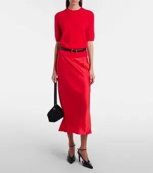Dorothee Schumacher Fluffy Statement Wool And Cashmere Sweater - Red