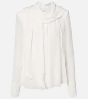 Dorothee Schumacher Sheer Georgette Blouse - White