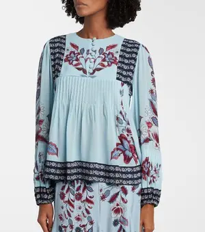 Farm Rio Marcelle Pleated Blouse