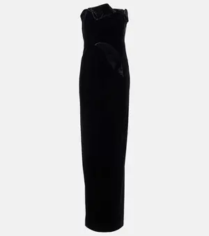 LEO LIN Marilyn Cutout Velvet Gown