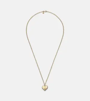 SYDNEY EVAN Wallpaper Heart 14kt Yellow Pendant Necklace - Gold