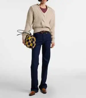 FRAME High-rise Straight Leg Jeans