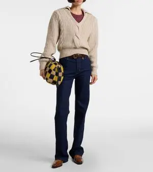 FRAME High-rise Straight Leg Jeans